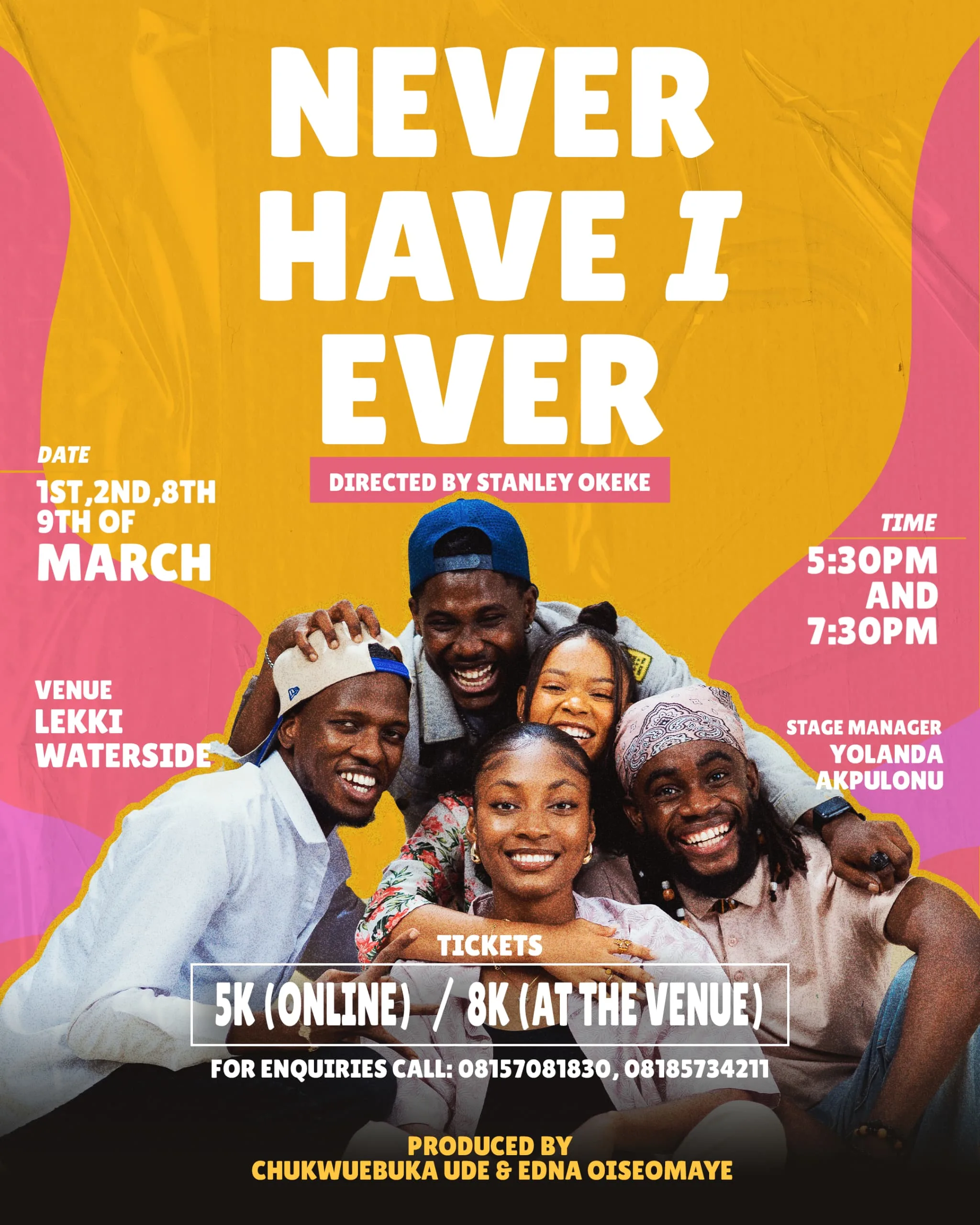 01 - 09 Mar. 2025, Never Have I Ever - turnuplagos...for information on ...