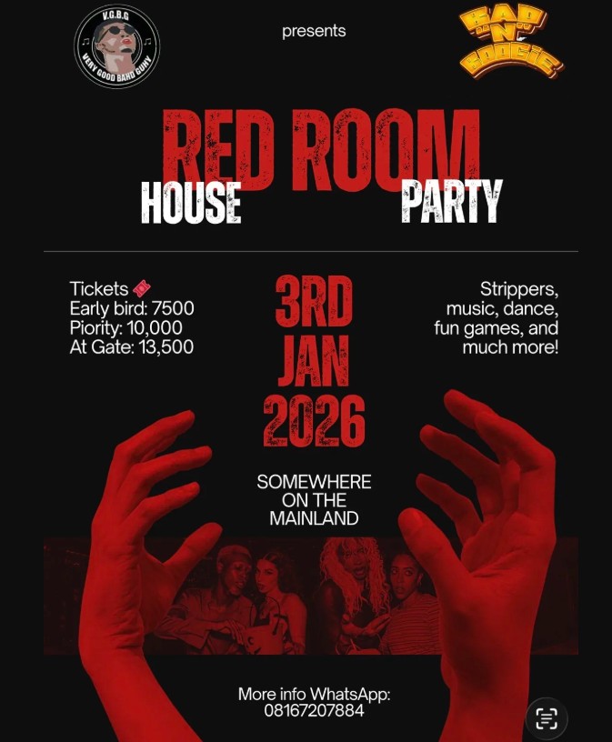 03 Jan. 2026, Red Room House Party - turnuplagos...for information on ...